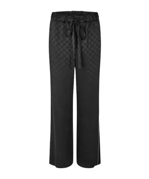 Gucci Logo Wide-leg Track Pants - Black