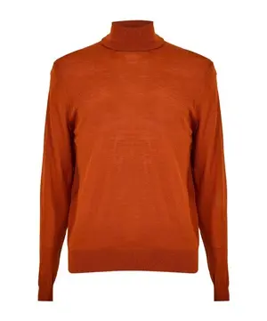 Saint Laurent Solid Color Casual Knit Sweater - Black