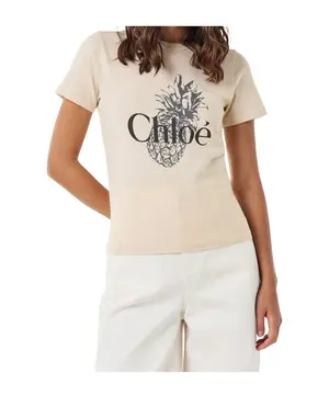 Chloé Pineapple Print Short-sleeve T-shirt