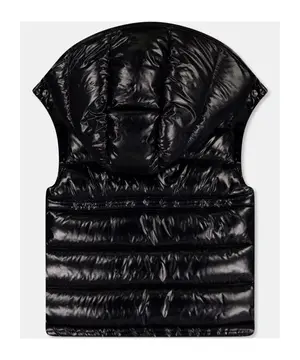 Moncler Quilted Zip Vest With Logo Patch
