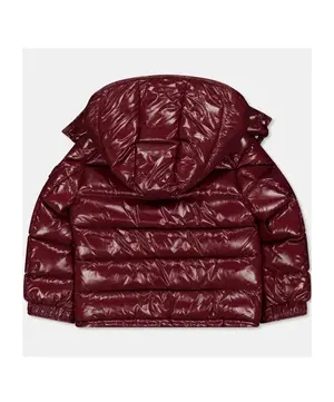 Moncler Logo Patch Hooded Down Jacket