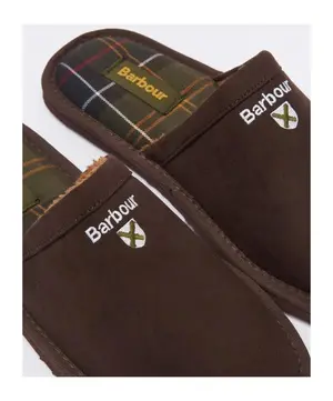 Barbour Everitt Mule Slippers - Brown