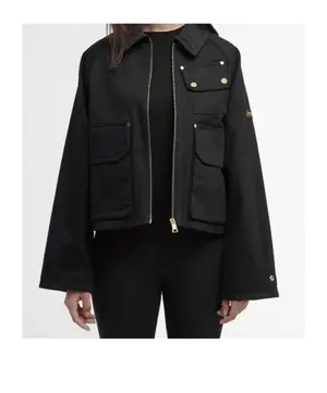 Barbour Long-sleeved Casual Jacket With Zip Closure