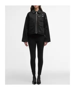 Barbour Long-sleeved Casual Jacket With Zip Closure