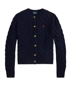 Polo Ralph Lauren Navy Cable Knit Cardigan