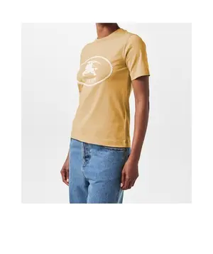 Burberry Logo Print Short Sleeve T-shirt - Nude