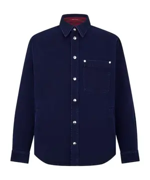 Gucci Long Sleeve Reversible Denim Shirt - Black