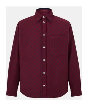 Gucci Long Sleeve Reversible Denim Shirt - Black