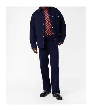 Gucci Long Sleeve Reversible Denim Shirt - Black