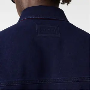 Gucci Long Sleeve Reversible Denim Shirt - Black
