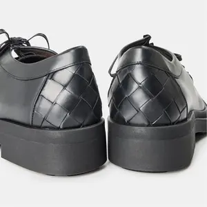 Bottega Veneta Flat Ankle Boots With Square Toe And Braided Detail