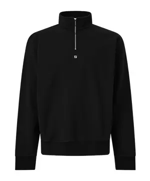 Fendi Quarter-zip Fleece Sweatshirt - Black