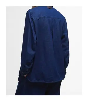 Barbour Long-sleeved Zip-up Denim Jacket