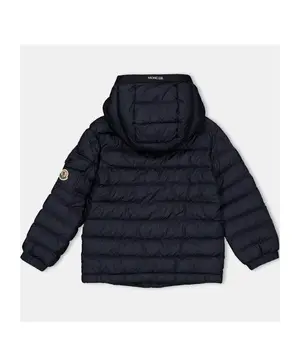 Moncler Logo Patch Down Jacket - Black