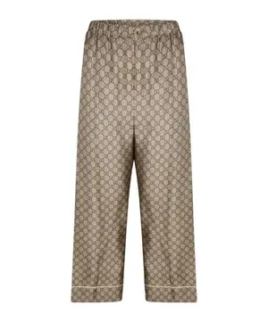GUCCI Logo Wide-leg Track Pants