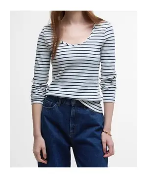Barbour B.li Blake Top Ld53 Striped Long Sleeve Top