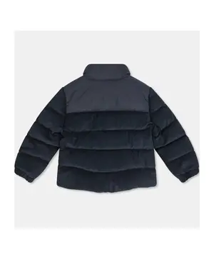 Moncler Quilted Down Jacket With Logo Patch