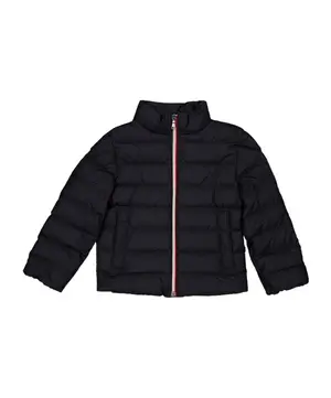 Moncler Logo Patch Down Jacket - Black