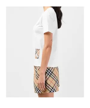 Burberry Check Label Patch T-shirt