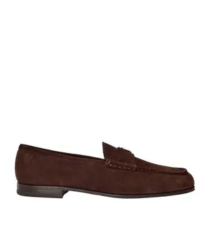 Prada Logo Loafers - Black