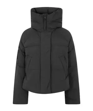 Canada Goose Solid Color Warm Down Jacket - Black