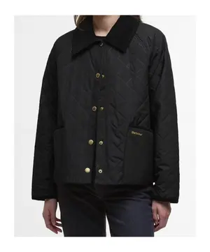 Barbour Quilted Jacket With Corduroy Collar
