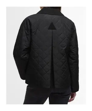 Barbour Quilted Jacket With Corduroy Collar