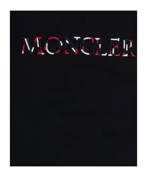 Moncler Embroidered Logo Crewneck Sweatshirt - Black
