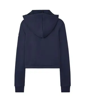 Moncler Zip-up Cropped Hoodie With Ribbed Pockets