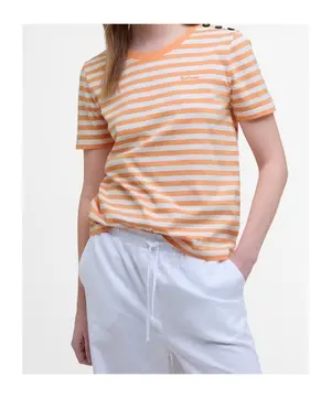 Barbour Striped Crewneck Short Sleeve Top