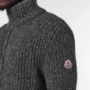 Moncler Ribbed Knit Zip Cardigan