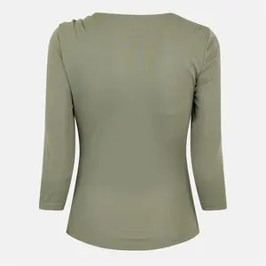 Ralph Lauren Asymmetrical Neckline Long-sleeve T-shirt