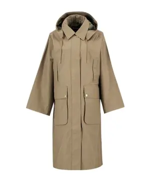 Barbour Long-sleeved Hooded Jacket - Nude