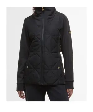 Barbour Quilted Zip-up Jacket With Stand Collar