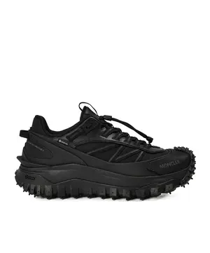 Moncler Technical Low-top Sneakers With Lugged Sole - Black