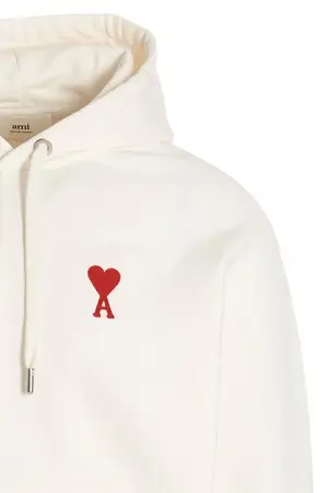 AMI Paris De Coeur Embroidered Hoodie