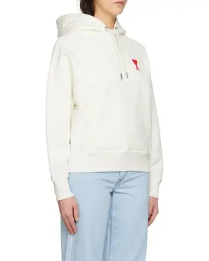 AMI Paris De Coeur Embroidered Hoodie