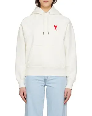 AMI Paris De Coeur Embroidered Hoodie