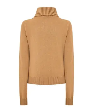 Moncler Ribbed Knit Sweater With Fold-over Collar