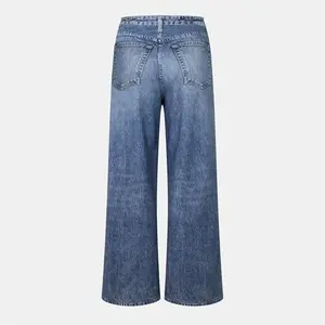 Rag & Bone Wide Leg Denim Trousers