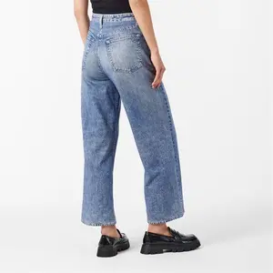 Rag & Bone Wide Leg Denim Trousers