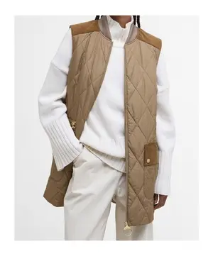 Barbour Lydia Quilted Gilet - Brown