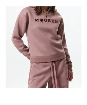 Alexander McQueen Logo Half-zip Sweater