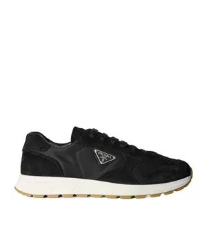 Prada Suede And Nylon Low-top Sneakers