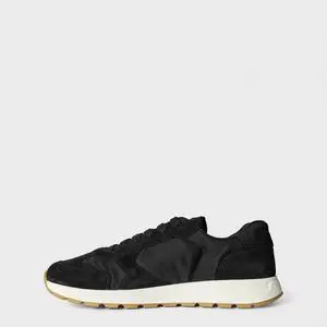 Prada Suede And Nylon Low-top Sneakers