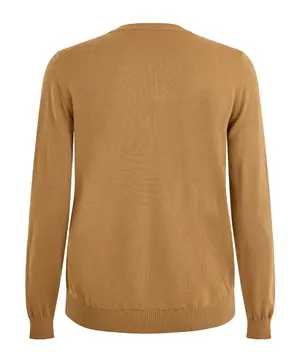 Fendi Khaki Crew-neck Long-sleeve Knit Sweater