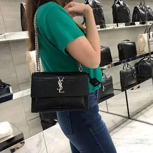 Saint Laurent Sunset Monogram Medium Shoulder Bag