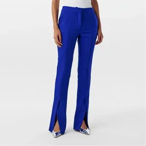 Off-White Tailored Trousers With Front Slits