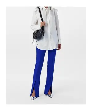 Off-White Tailored Trousers With Front Slits