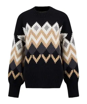 Barbour Cecilia Fair Isle Jumper - Black